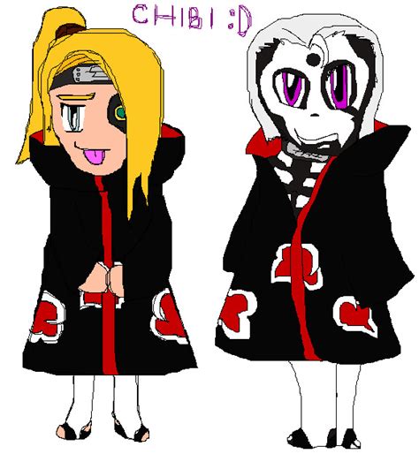Chibi Deidara And Hidan By Ashira44 On Deviantart