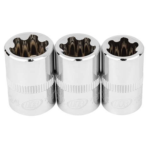 3 Piece E Torx Plus Bit Socket Set Ingersoll Rand Hand Tools