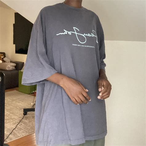 Vintage Sean John Gray Oversized Tee Perfect For A Depop