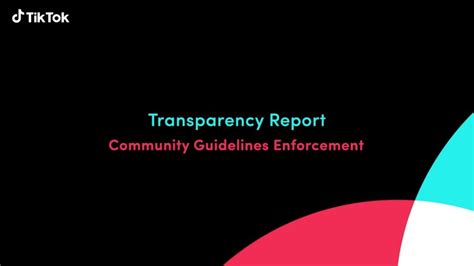 Tiktok Releases Q Community Guidelines Enforcement