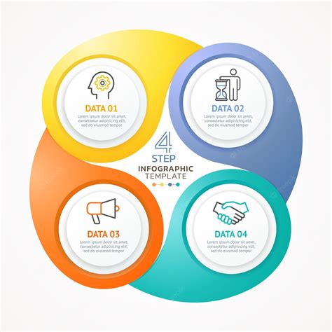 Premium Vector Infographic Circle Template Background
