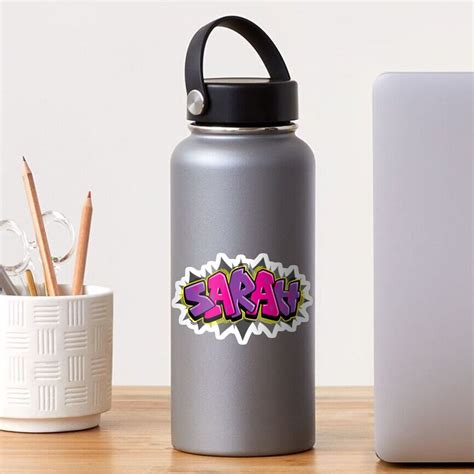 Sarah Graffiti Name Sticker For Sale By Namegraffiti Redbubble