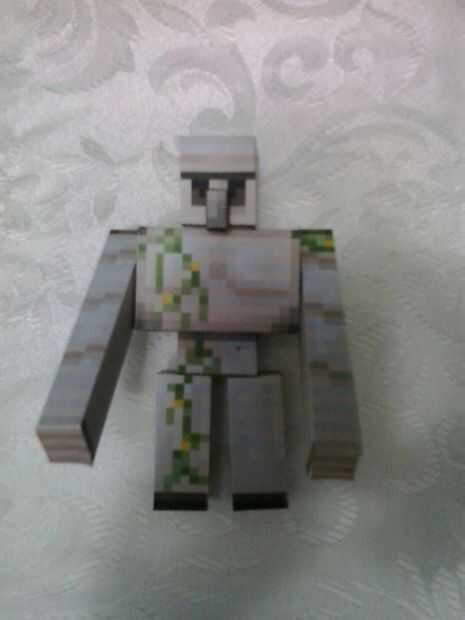 Papercraft De Golem De Hierro De Minecraft Paso 4 Mi Golem De Hierro