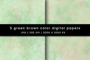 Green Brown Pastel Digital Papers Graphic By Pugazh Logan Creative