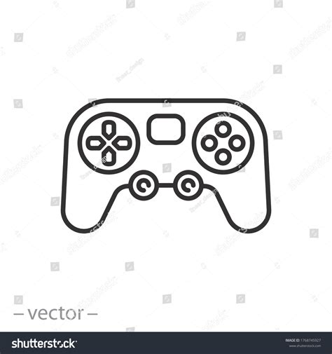 Game Joystick Icon Controller Console Play Stock Vector Royalty Free 1768745927 Shutterstock