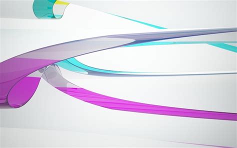 Premium Photo Abstract White And Colored Gradient Parametric Interior