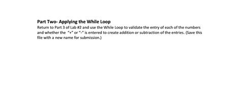 Solved Part One The While Loop Create A Javascript That