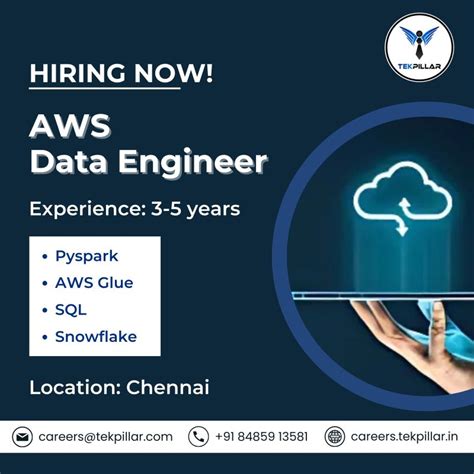 Awsdataengineer Pyspark Awsglue Sql Snowflake Chennaijobs Tekpillar®