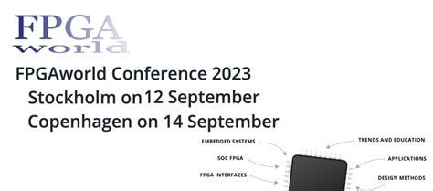 FPGAworld Conference 2023 Stockholm Marketing EDA