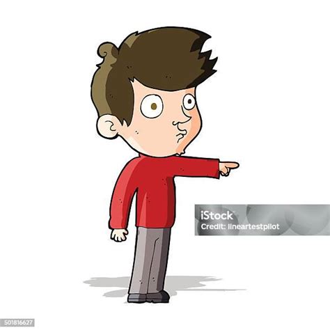 말풍선이 있고 손으로 가리키는 남자아이 그리기에 대한 스톡 벡터 아트 및 기타 이미지 그리기 낙서 드로잉 남자 Istock