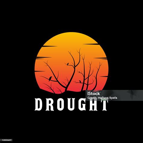 가뭄 건조 나무 새 일몰 로고 기호 아이콘 벡터 그래픽 디자인 일러스트 레이 션 아이디어 크리에이 티브 0명에 대한 스톡 벡터 아트 및 기타 이미지 Istock
