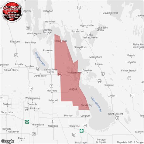 Severe Thunderstorm Warning Issued