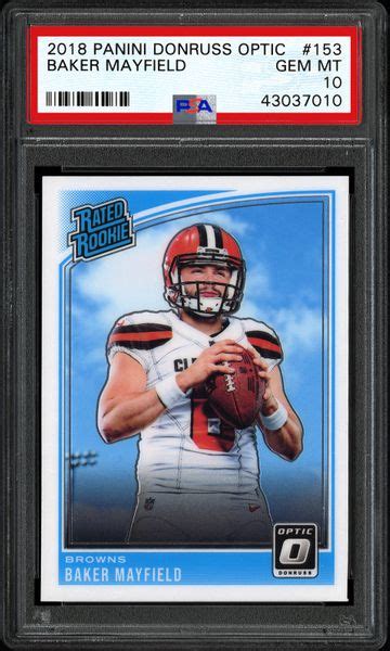 Football Cards 2018 Panini Donruss Optic Psa Cardfacts®