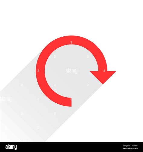 red arrow icon reload refresh rotation reset repeat sign web