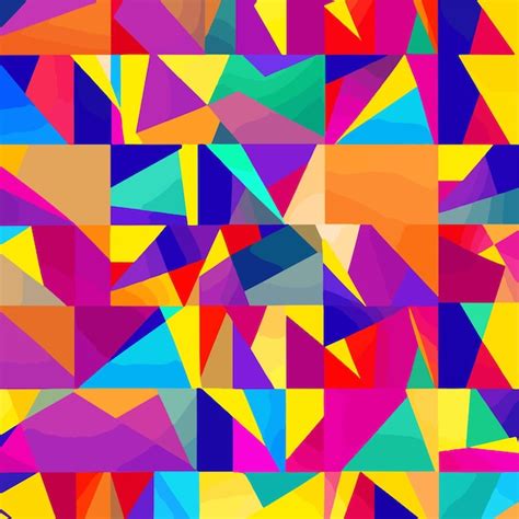 Premium Ai Image A Colorful Background With A Triangle Pattern In The