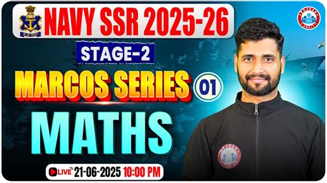 Navy Ssr Phase 2 Classes Marcos Series Navy Stage 2 Maths Class Maths For Navy Ssr Youtube