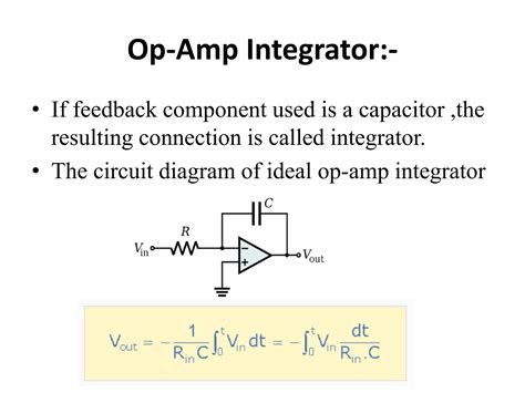 Integrator And Differentiator Op Amp Pptx