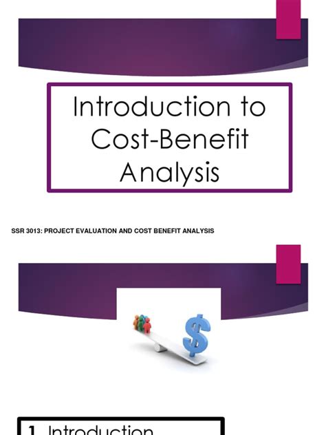 Introduction To Cost Benefit Analysis Pdf Costbenefit Analysis Cost