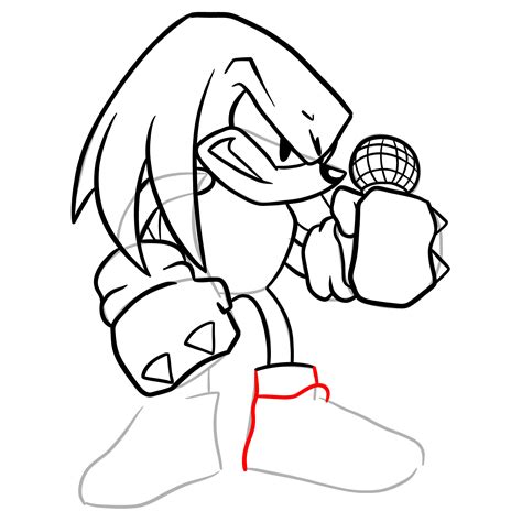 How To Draw Knuckles FNF Rhythm Rush SketchOK