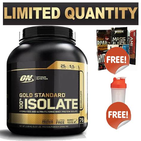 Optimum Nutrition Gold Standard 100 Isolate Serves Whey Wpi Protein