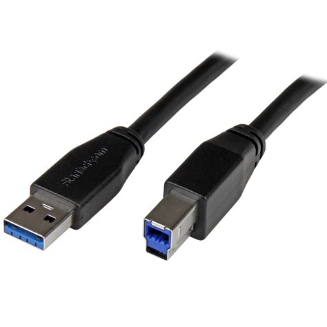 Startech Com M Ft Active Usb Usb A To Usb B Cable M M Usb A To B Cable Usb Gen