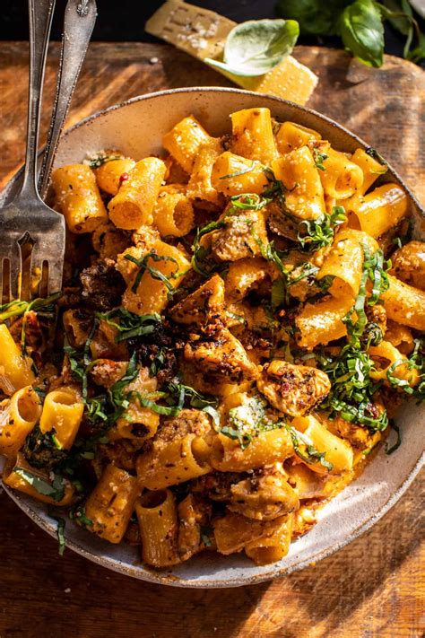 Spicy Tuscan Chicken Pasta Half Baked Harvest
