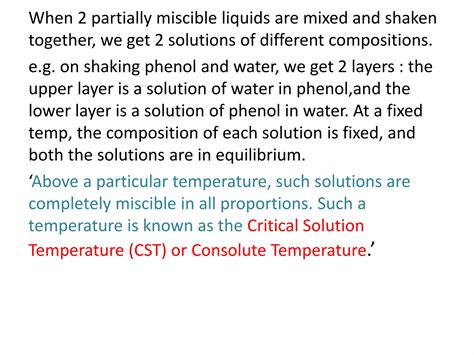 Critical Solution Temperature Of Phenol Water System Pdf Chemistry