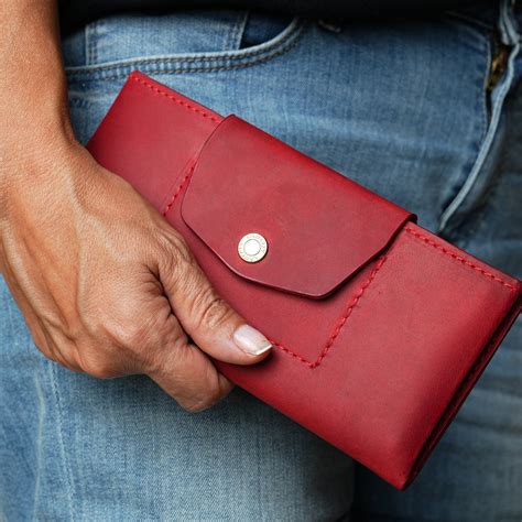 Leather Phone Wallet For Women Personalized Cell Phone Purse Etsy