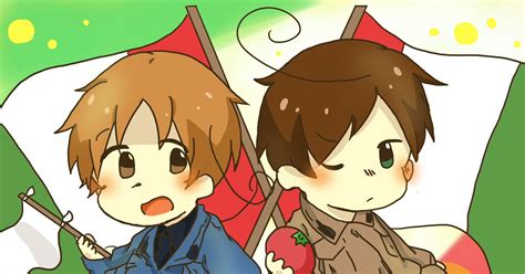 ヘタリア 伊兄弟生誕！！ 猫傘のイラスト Pixiv