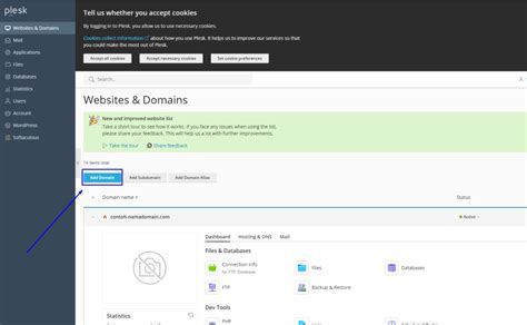 Cara Addon Domain Menggunakan Plesk Nusantarablog
