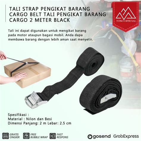 Jual TALI STRAP PENGIKAT BARANG BELT TALI PENGIKAT CARGO TALI IKAT PAKET Jakarta Pusat Toso