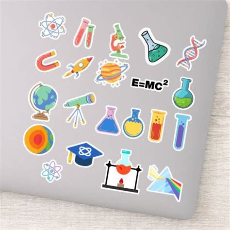 Science Sticker Pack Zazzle In 2022 Science Stickers Disney