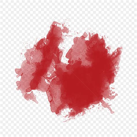 떠 다니는 빨간색 수채화 일러스트 물감 만화 떠 예술 그리기 Png 일러스트 및 Psd 이미지 무료 다운로드 Pngtree