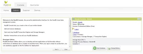 Sql Quick Start With Admin Sections Of Nuodb Manage Nuodb Database