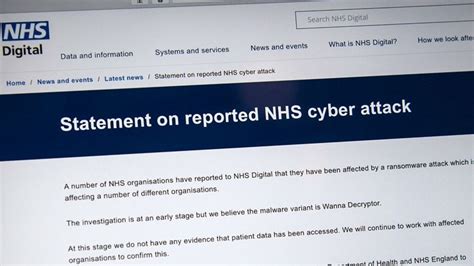 Nhs Cyber Attack Gps And Hospitals Hit By Ransomware Bbc News