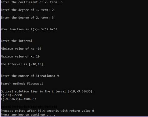 Github Hilaliya Fibonacci The Fibonacci Method Is A Line Search
