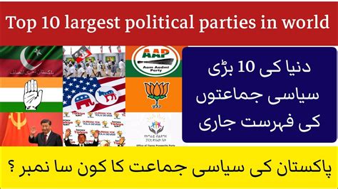 Top 10 Largest Political Parties In World Top 10 Biggest Political