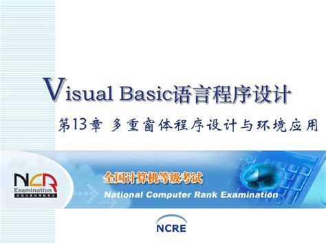 第13章 多重窗体程序设计与环境应用 word文档在线阅读与下载 无忧文档