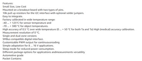 Problem With Gy906 Sensor Programming Arduino Forum