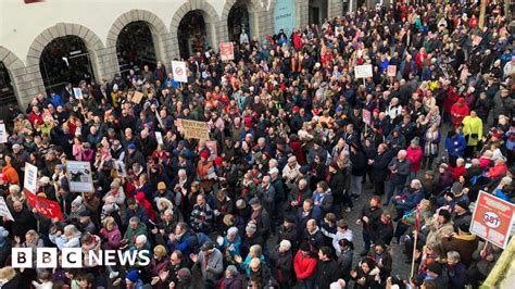 Guernsey Protesters Rally Against Goods And Services Tax Plan