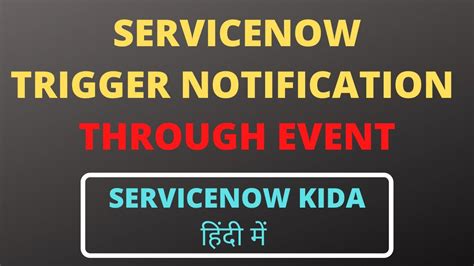Event Queue In Servicenow Trigger Email Notification Through Event In