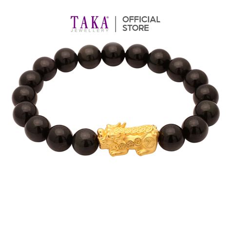 Taka Jewellery 999 Pure Gold Pixiu Bracelet Taka Jewellery