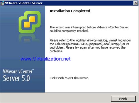 Vmware Vcenter Installation Fails Error Code Blog Tutorials