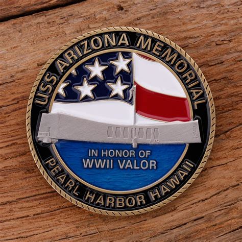 Uss Arizona Memorial Coin Pearl Harbor Challenge Coin