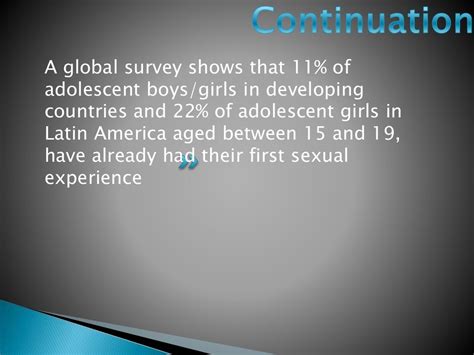 Adolescent Sexuality Gender Response To Sex Education And Implication