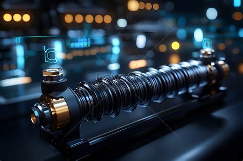 서스펜션 스프링 및 충격 흡수 장치의 일부 클로즈업 배경 사진 및 창의적인 일러스트 무료 다운로드 Lovepik