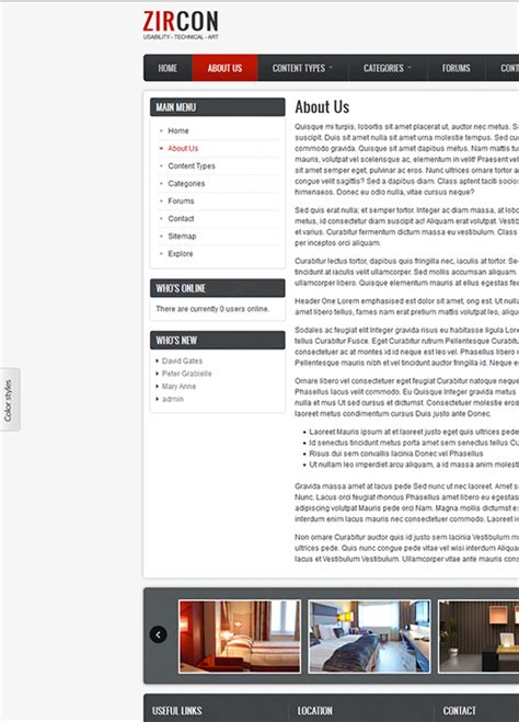 Zircon Responsive Drupal 8 Theme Weebpal