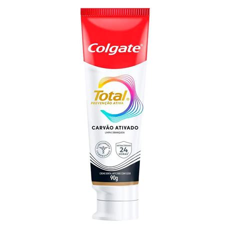 Creme Dental Colgate Total 12 Carvão Ativado 90g Martins Atacado