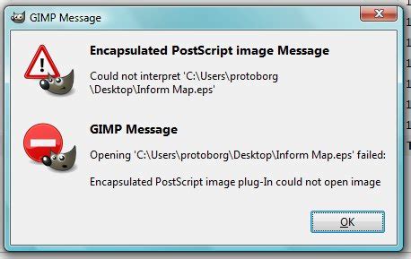GIMP Error Message Could Not Open Eps Techyv