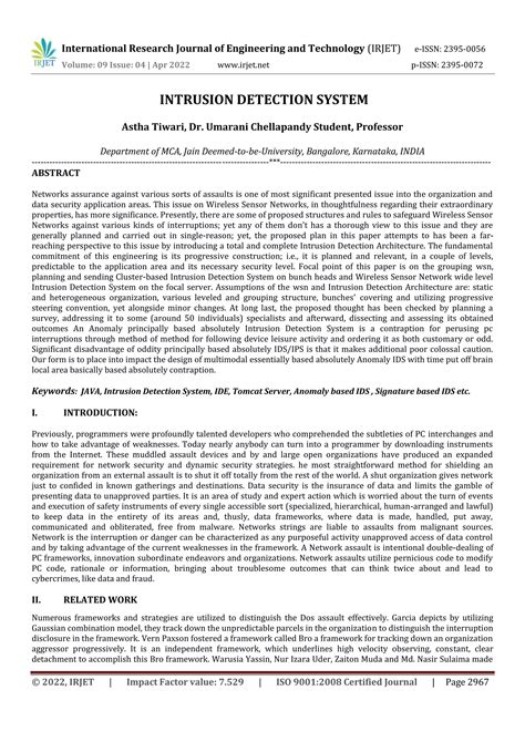 Intrusion Detection System Pdf